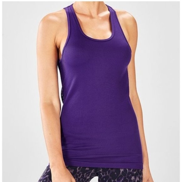 Fabletics | Tops | Fabletics Purple Serenity Seamless Tank Netting 50 ...